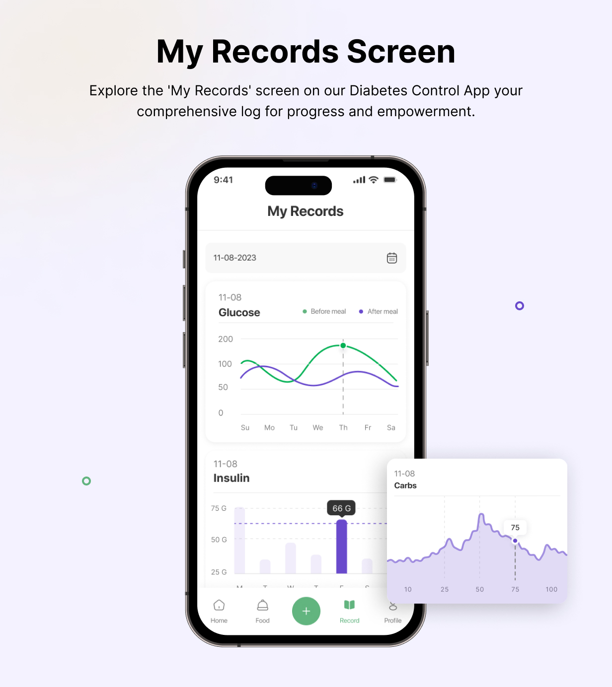 SugarEase template: Diabetes Control App in Flutter (Android, iOS ...