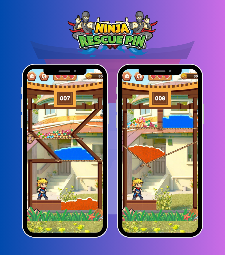 Ninja Rescue Pin – Android Unity Puzzle Pull Pin – Multiple Ads Support – Buy Apps, Themes, UI ...