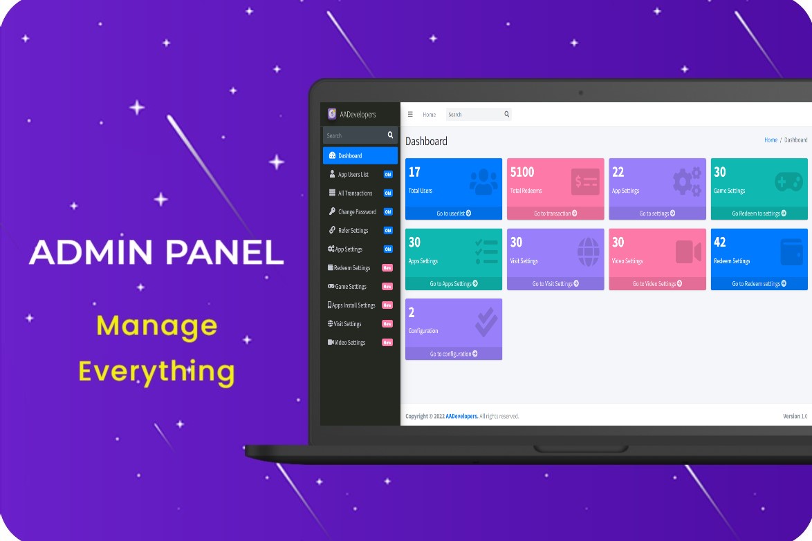 All In One Android Earning App with Admin Panel - Themestub - Premium wordpress themes and php ...