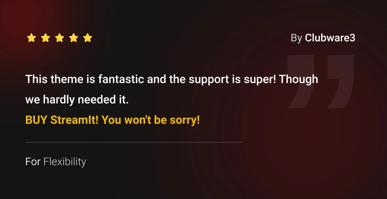Streamit 3.0 | Tema WordPress de streaming de vídeo + RTL - Área de ...