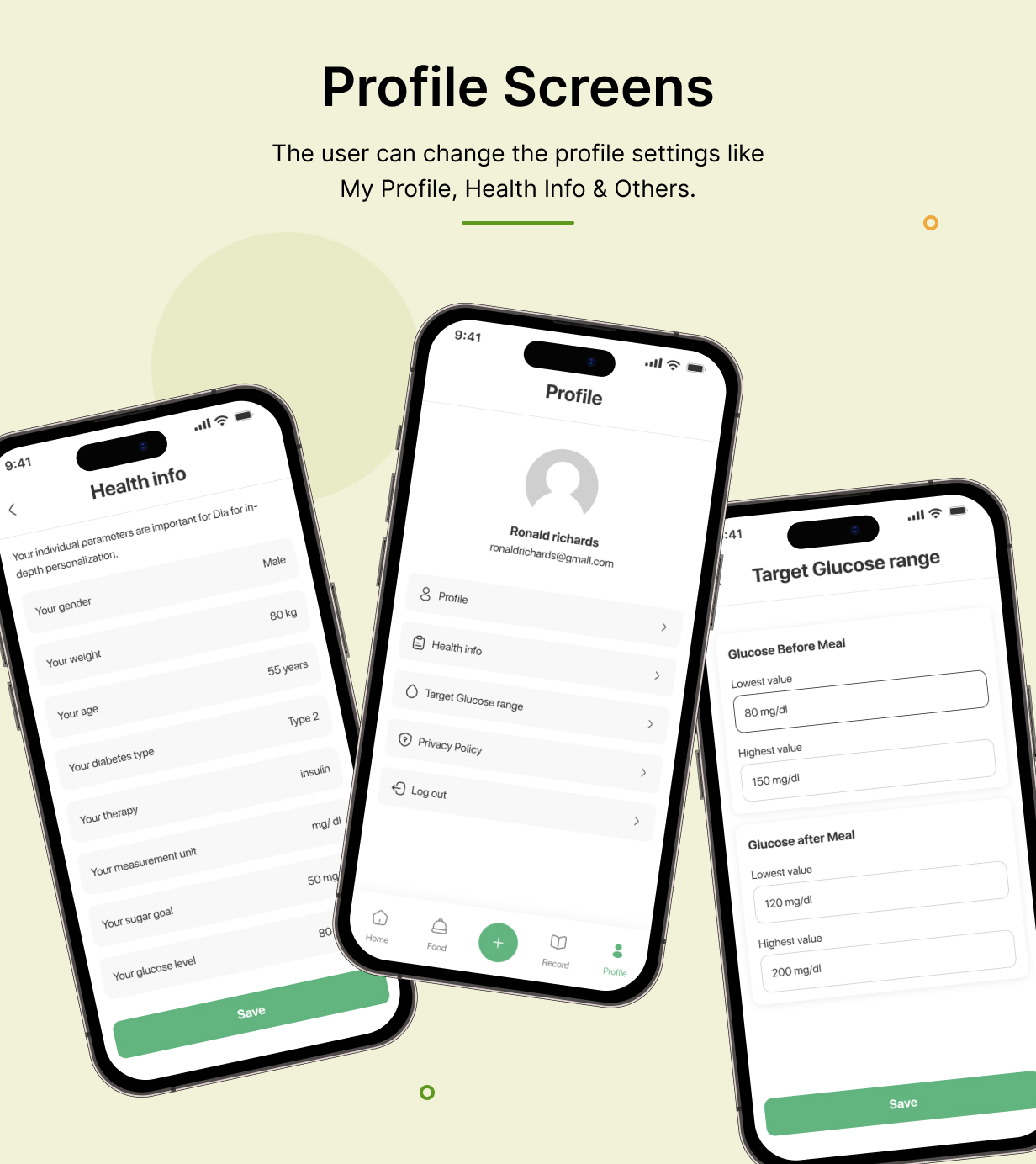 SugarEase template: Diabetes Control App in Flutter (Android, iOS ...