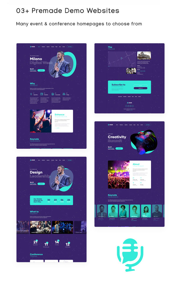 WiTalk - Event & Conference WordPress Theme | WebDevBay