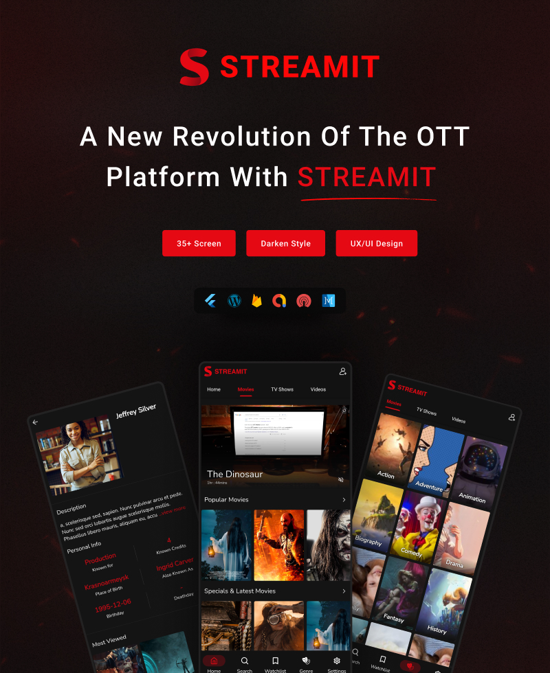 Movie, TV Show, Video Streaming Flutter App With WordPress Backend By ... Movie, TV Show, Video Streaming Flutter App With WordPress Backend By ...