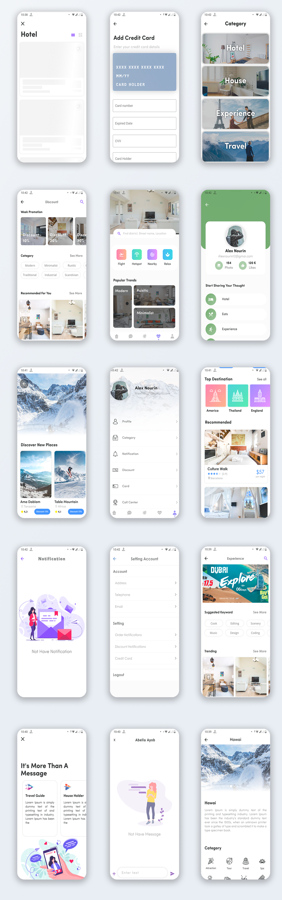 Flutter Hotel booking and Tour Travel Template in Flutter hotel apps