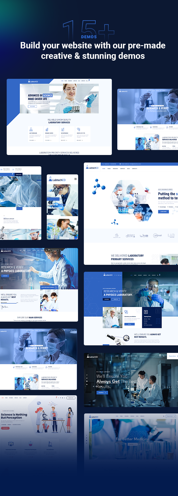 LabtechCO - Laboratory & Science Research WordPress Theme | WebDevBay