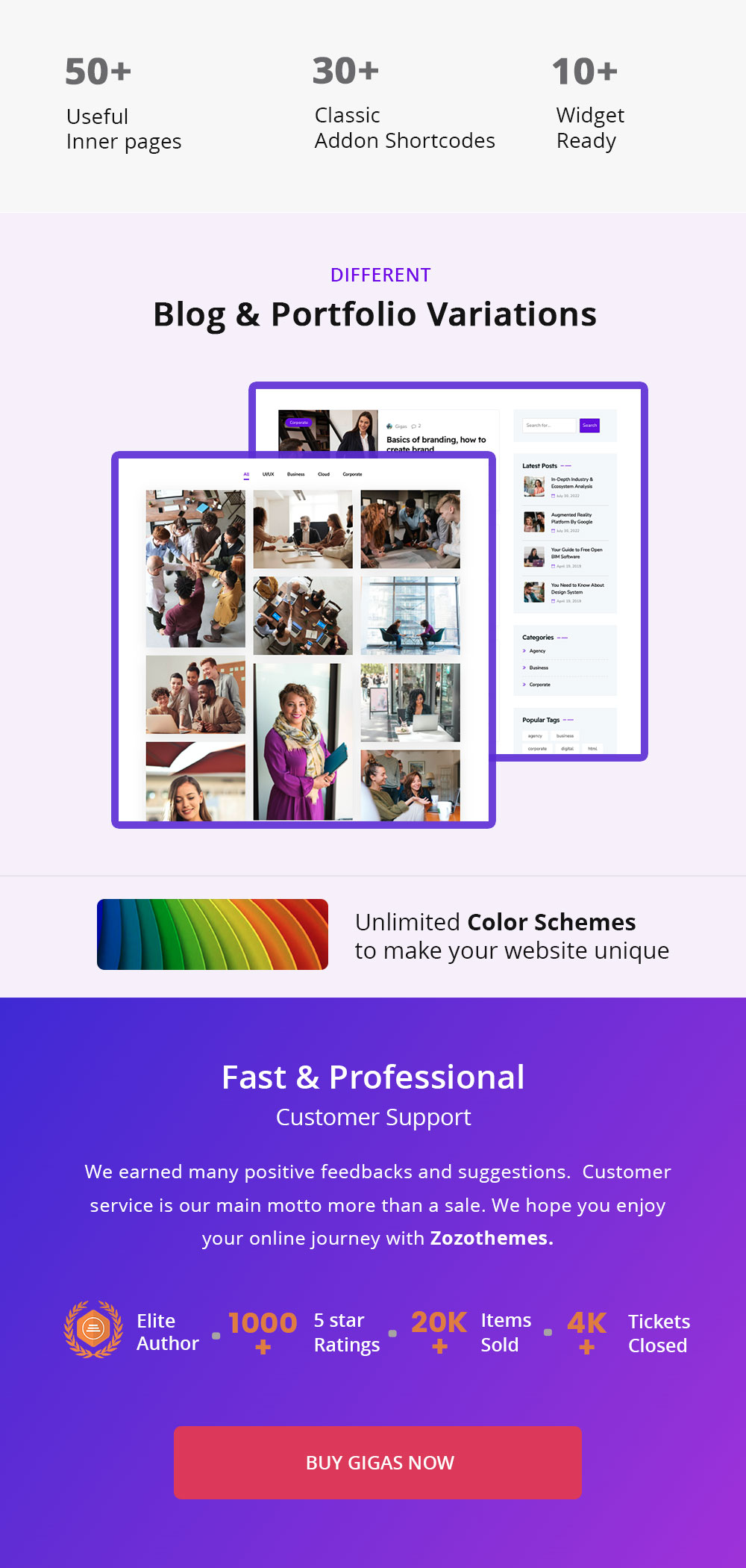 Gigas - SaaS WordPress Theme | WebDevBay