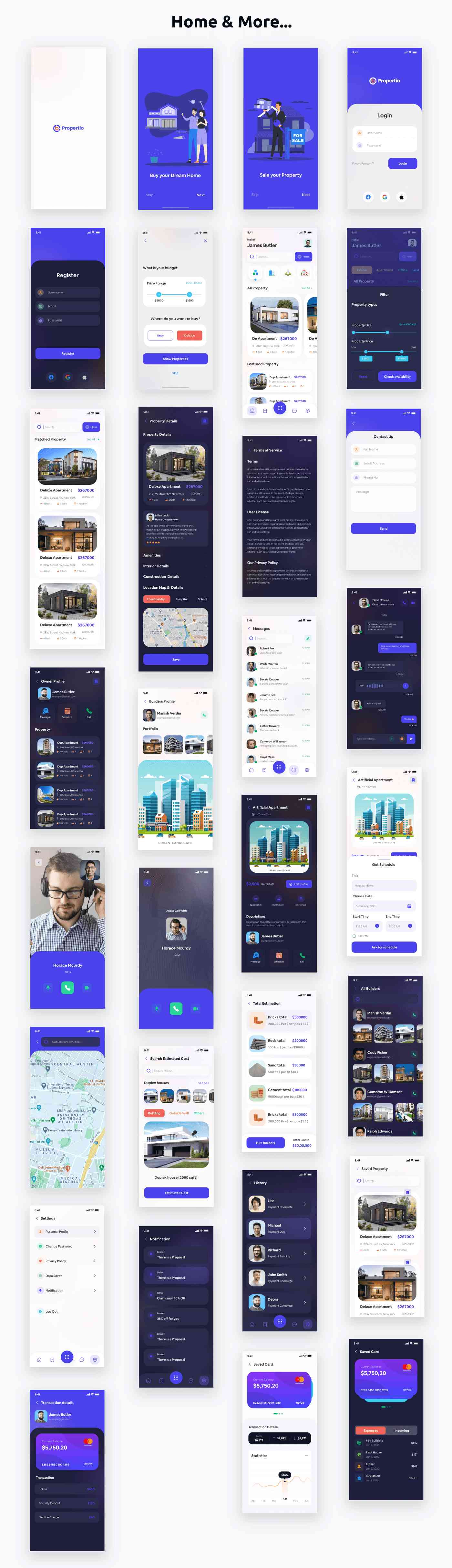 Real Estate App ANDROID + IOS + FIGMA + 3D Blend Icons | UI Kit | Ionic ...