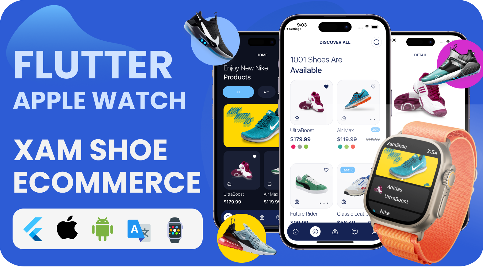 Flutter XamShoe Pro eCommerce + Flutter | Apple Watch – Buy Apps ...