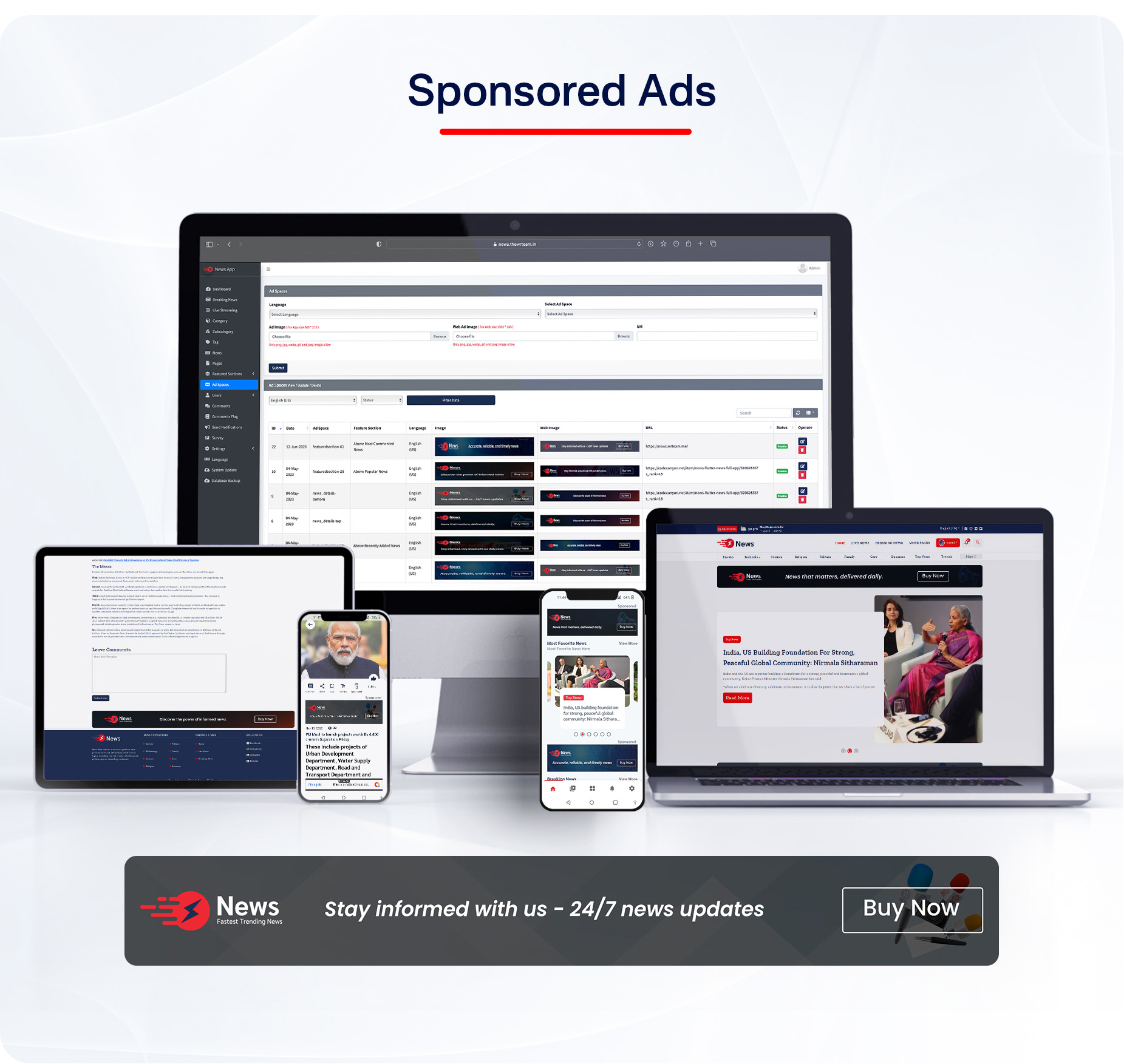 News App and Web -Flutter News App for Android and IOS App | News Website with Admin panel – Buy ...