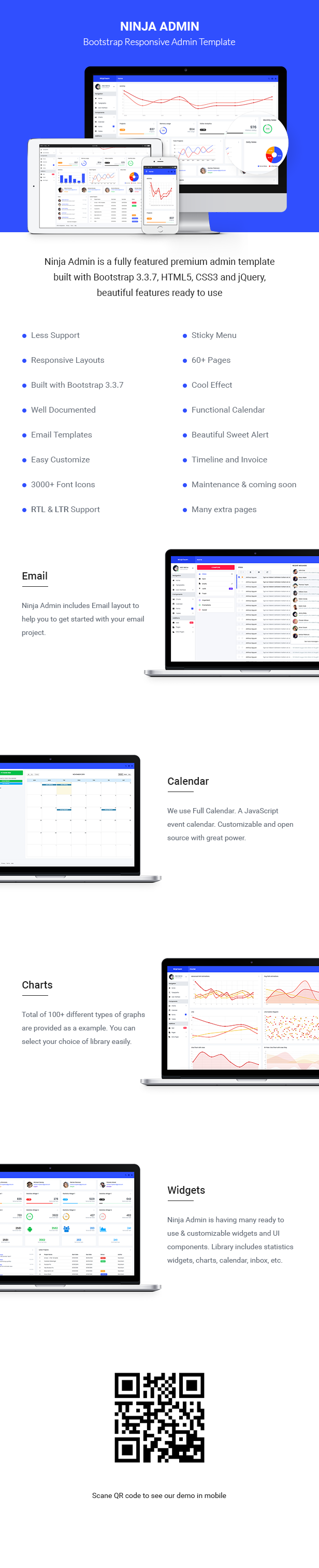Ninja - Responsive Admin Dashboard Template