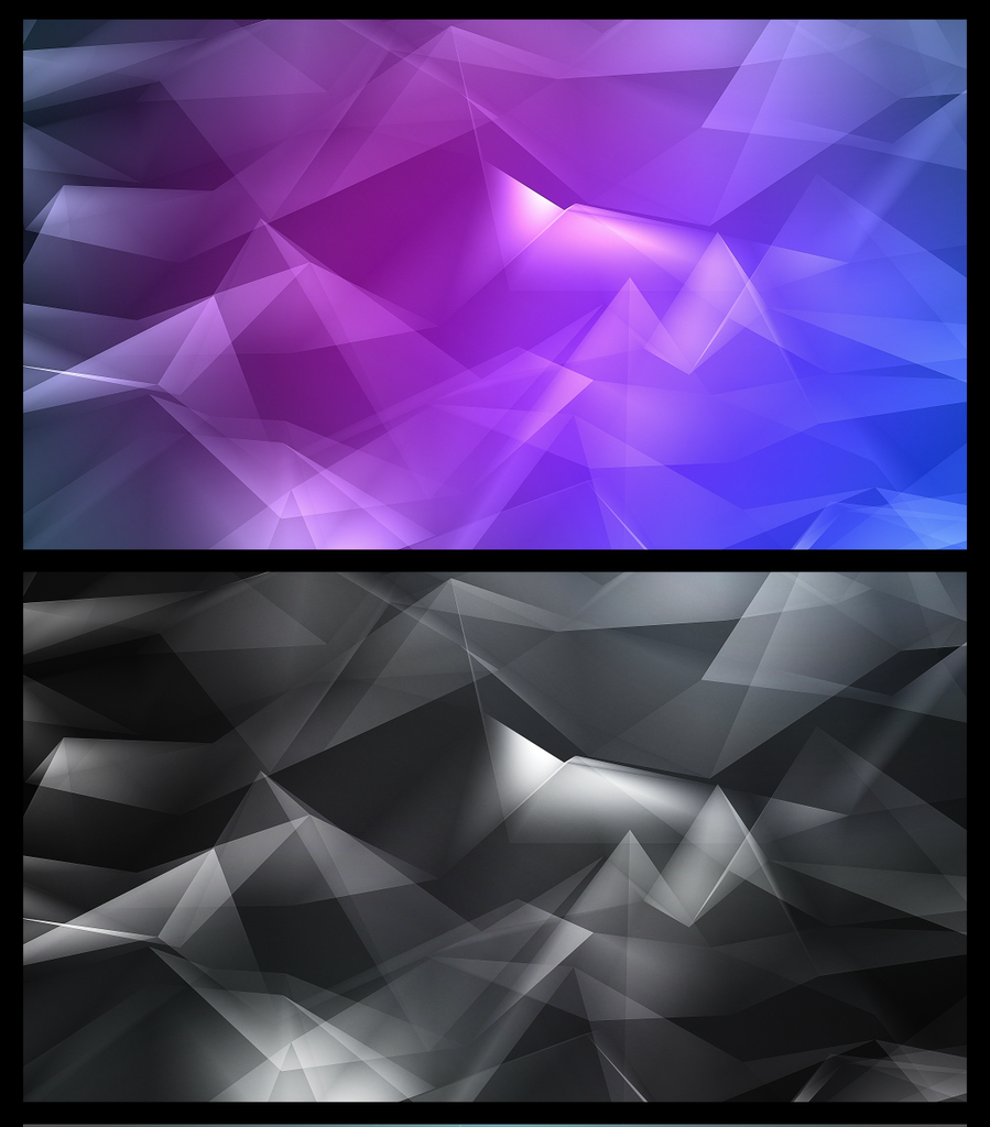 Colorful Crystal Polygon Background by 3DCurves | VideoHive