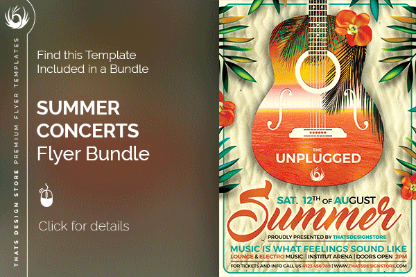 Summer Unplugged Flyer Template V2 by lou606 | GraphicRiver