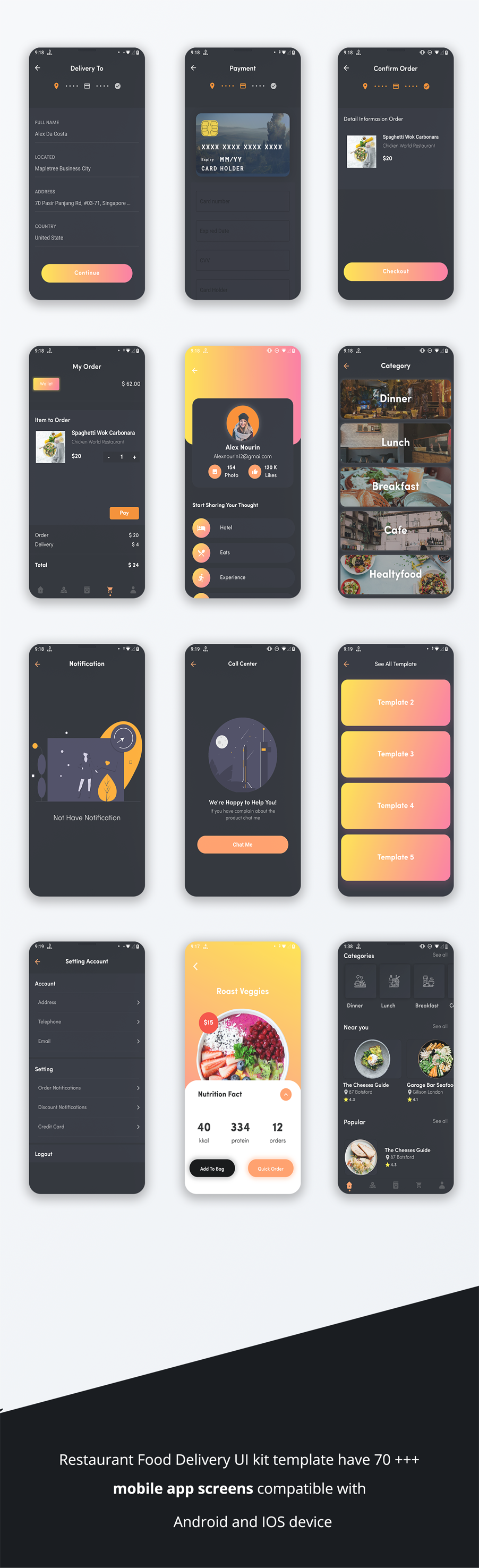 Flutter Food – Restaurant Food Delivery in Flutter – Buy Apps, Themes ...