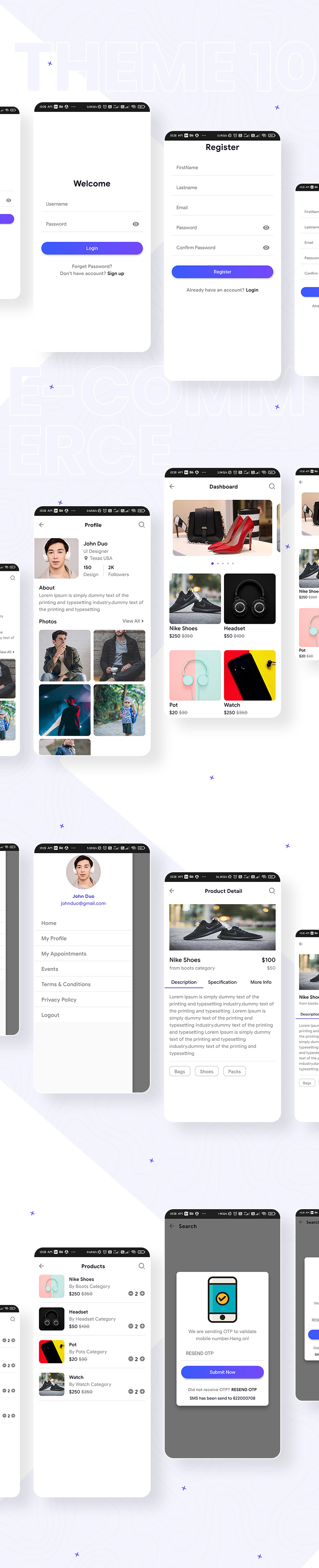 Prokit Flutter UI kit | Flutter UI Design Templates – Buy Apps, Themes ...
