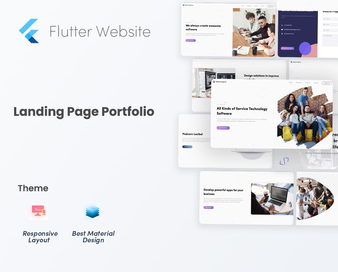 Software Flutter Website – Company Profile in flutter – Buy Apps ...