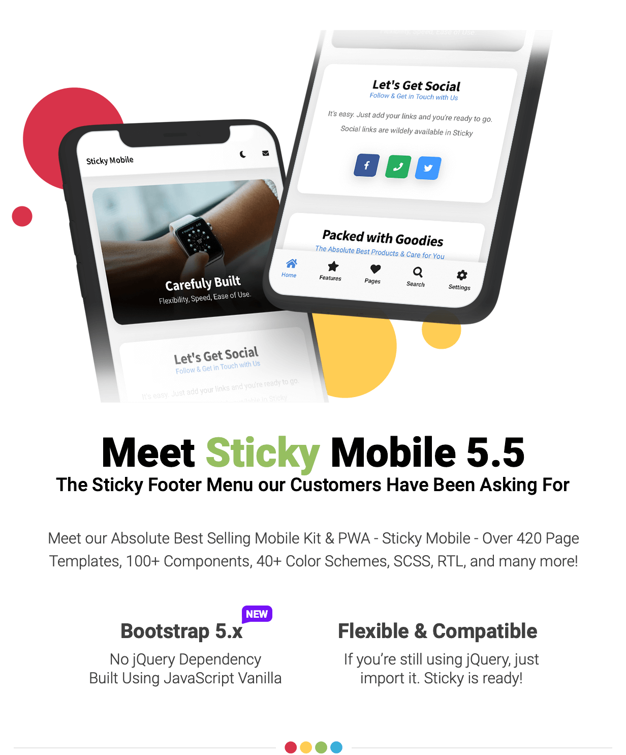Bootstrap 5 – Sticky Mobile PWA – The Best Selling Mobile PWA Template
