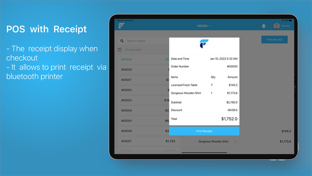 MobilePOS可离线企业POS收银系统React Native移动APP源码 后端基于NodeJS和MongoDB - 云创源码