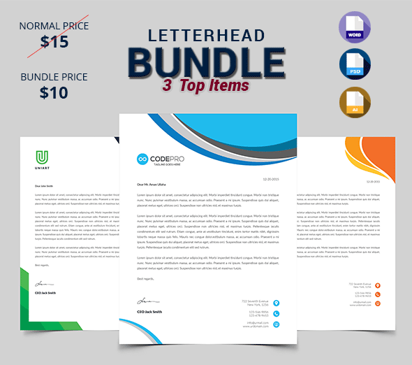 Letterhead by DesignsTemplate | GraphicRiver