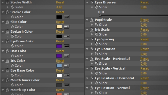 Cartoon Character Creator / Animator (Female Head) by Fizzrock | VideoHive