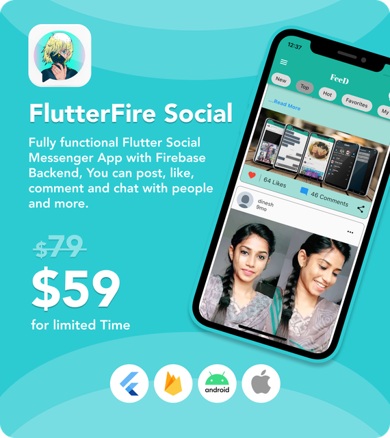 Flutter Social: Chat and Messaging app with Flutter and Firebase – Buy Apps, Themes, UI ...
