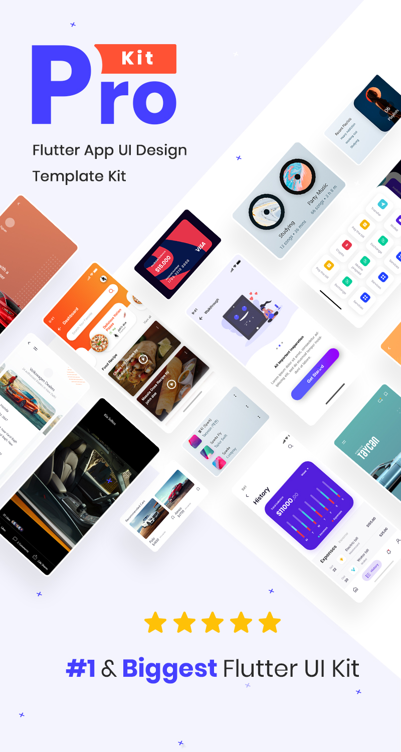 Prokit Flutter Ui Kit Flutter Ui Design Templates Buy Apps Themes Ui Templates Plugins 