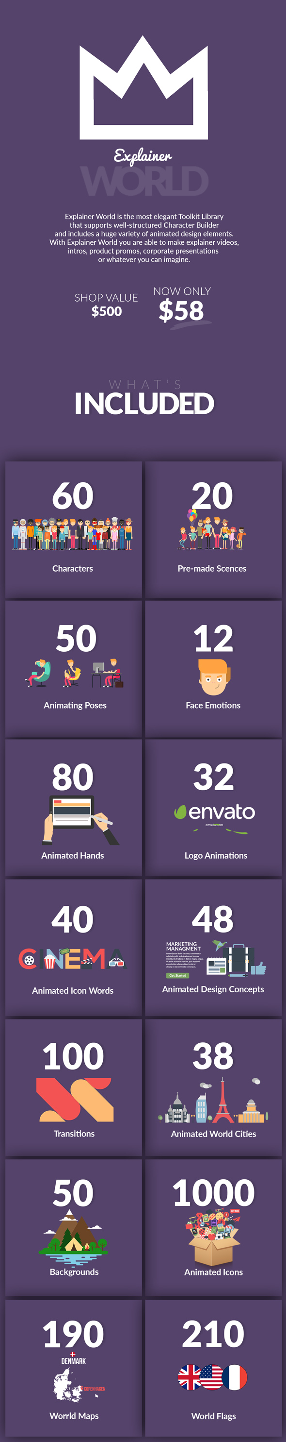 Explainer World Video Toolkit Library by Premiumilk | VideoHive