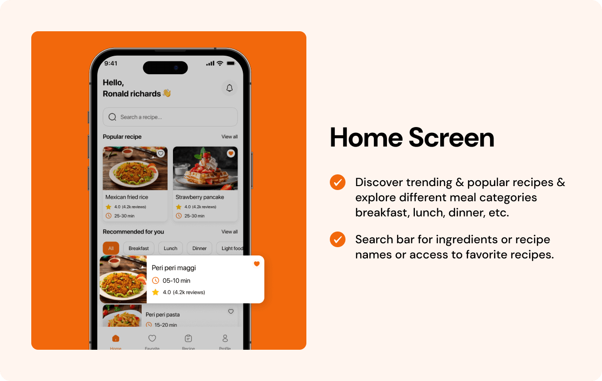 Recipe Full App in Flutter with NodeJs Backend | Cooking Guide App in Flutter – Buy Apps, Themes ...