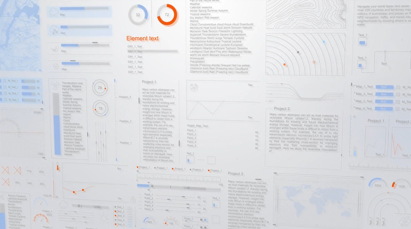Weather Hud UI Screen - After Effects Template