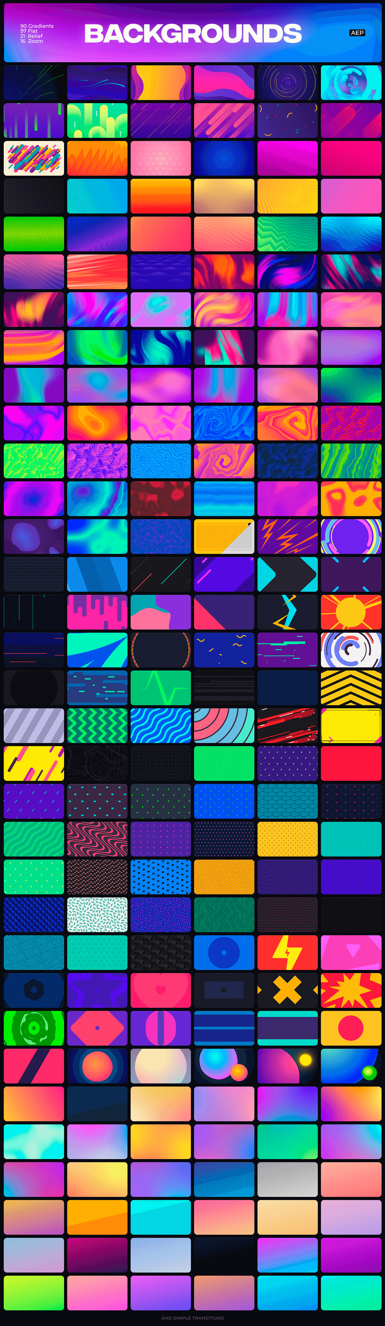 AE脚本 3000组时尚创意标题排版转场音效背景图标社交媒体图形动画预设 Videohive – Booster Pack – Best ...