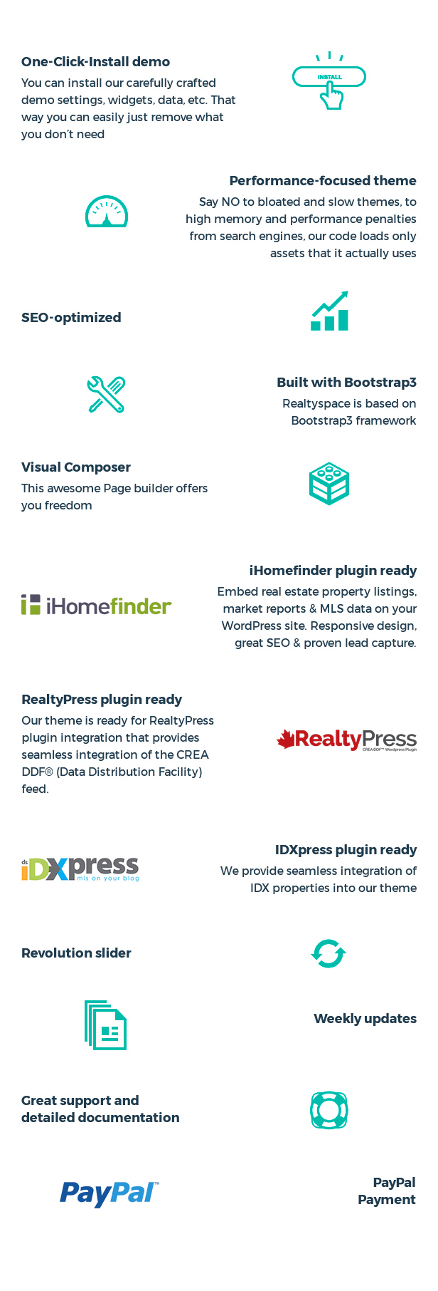 Realtyspace - Tema WordPress imobiliário - Pluginthemebr - Wordpress plugins e temas