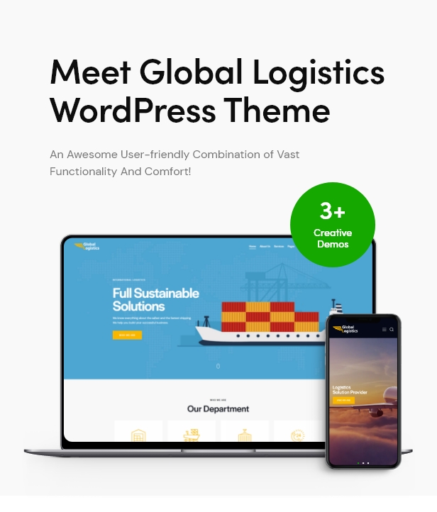 Global Logistics - Transportation & Warehousing WordPress Theme | WebDevBay