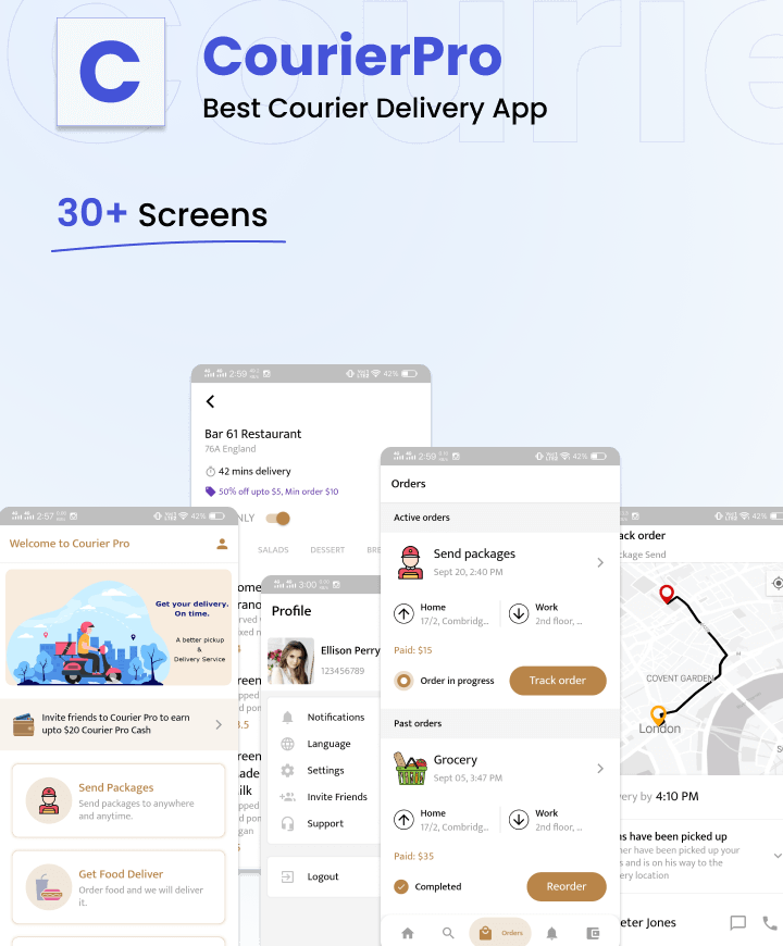 Flutter Ui Kit Bigkit Biggest Flutter App Template Kit 40 Apps Codingshop 