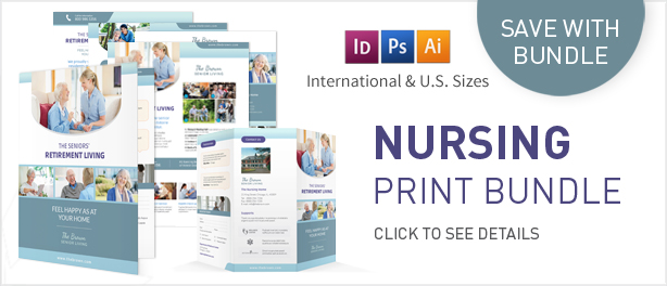 Nursing Home Flyers – 4 Options by Mike_pantone | GraphicRiver