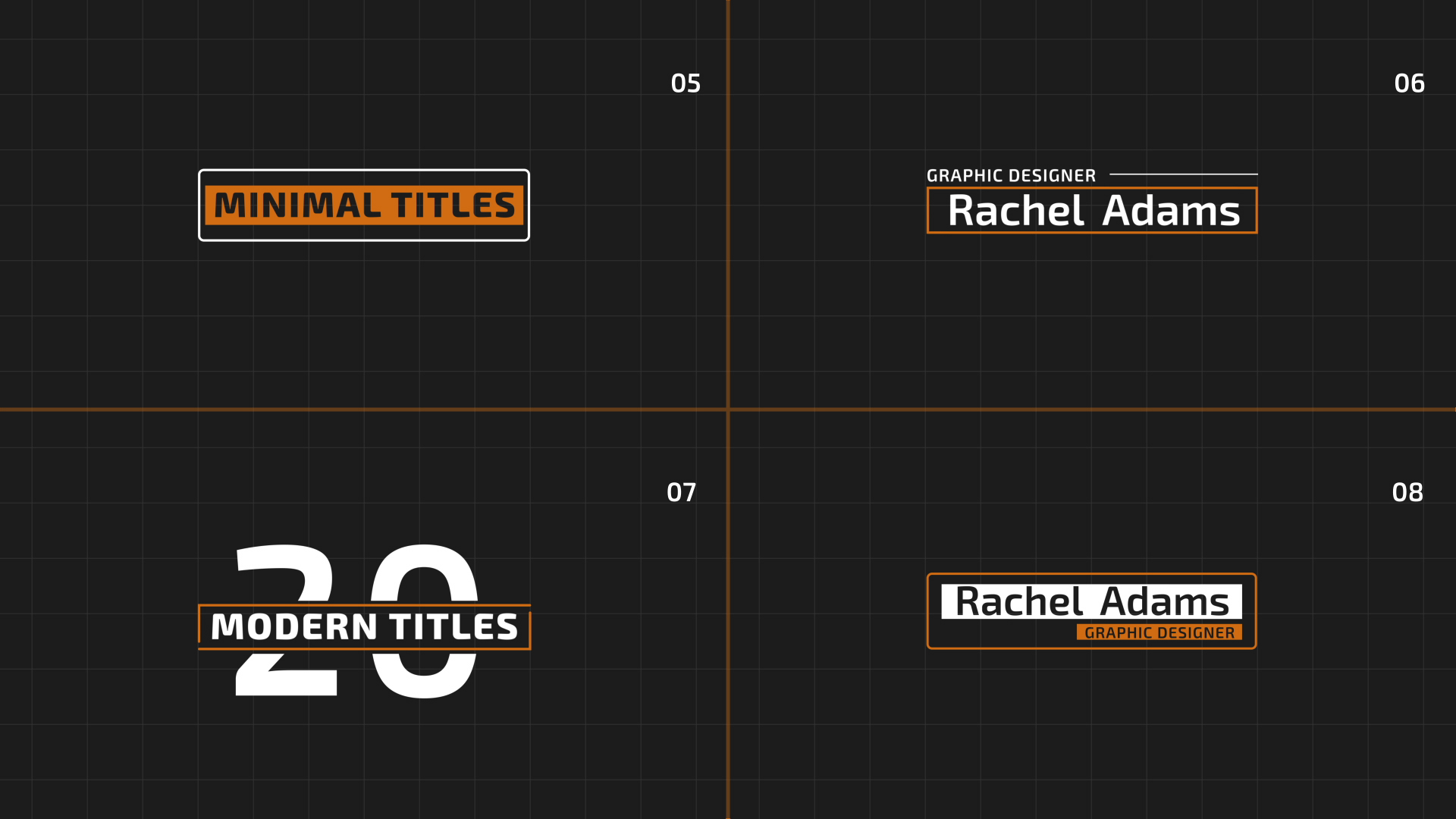 Minimal Titles And Lower Thirds by Mazuza | VideoHive