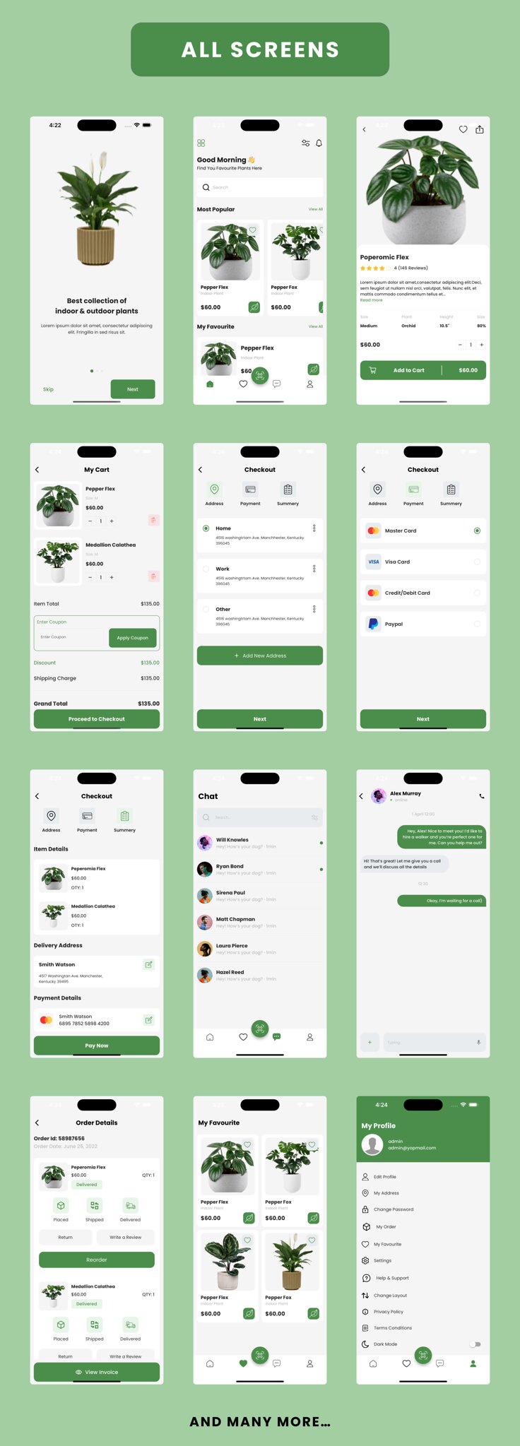 PlantShop App – Online Nurseries Plant Store Flutter | Android | iOS Mobile App Template – Buy ...