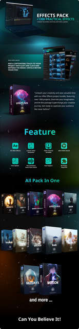 Effects Pack V1.0 - Transitions Effects Footages and Presets - Đồ Hoạ Vip