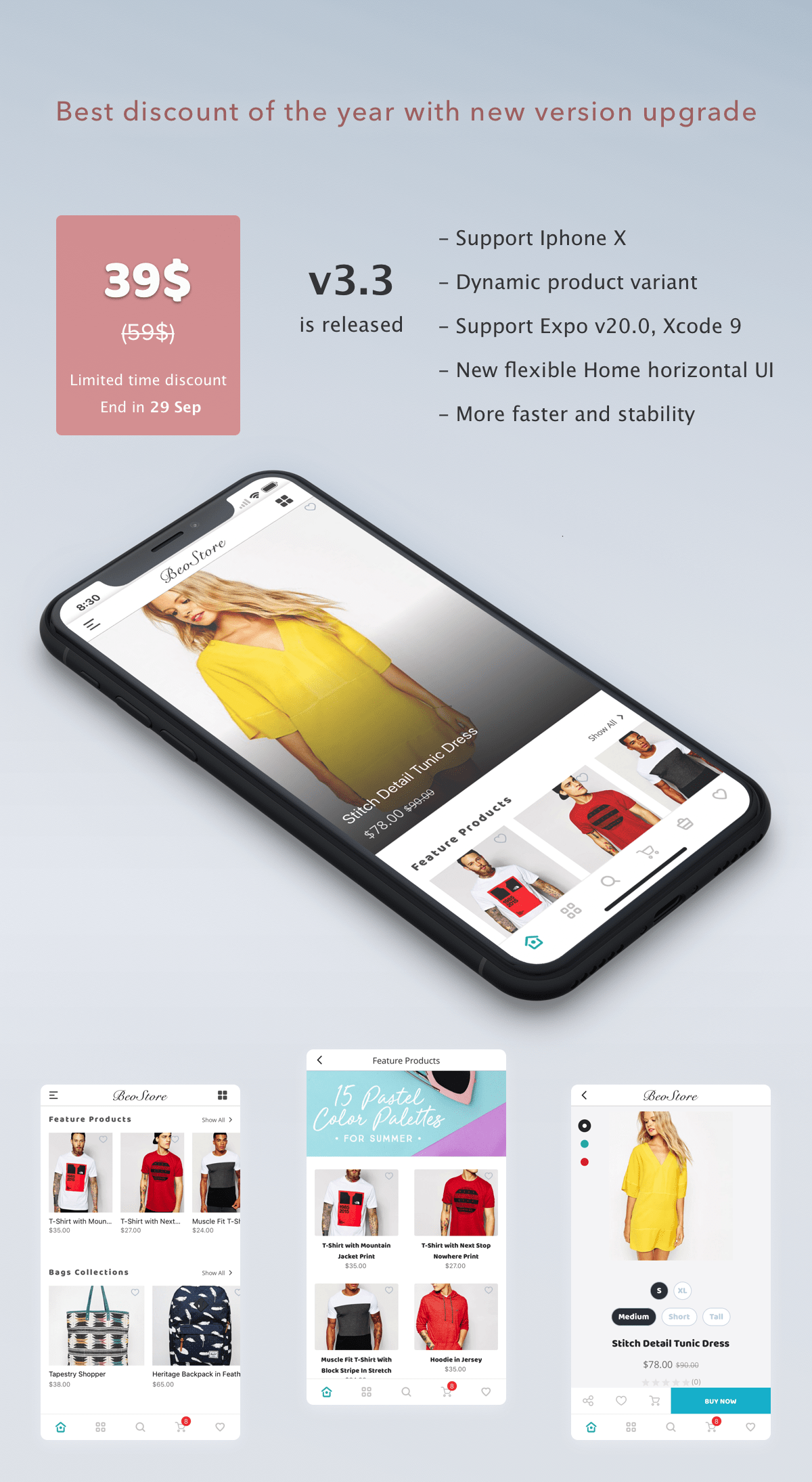 MStore Pro - Complete React Native template for e-commerce by InspireUI