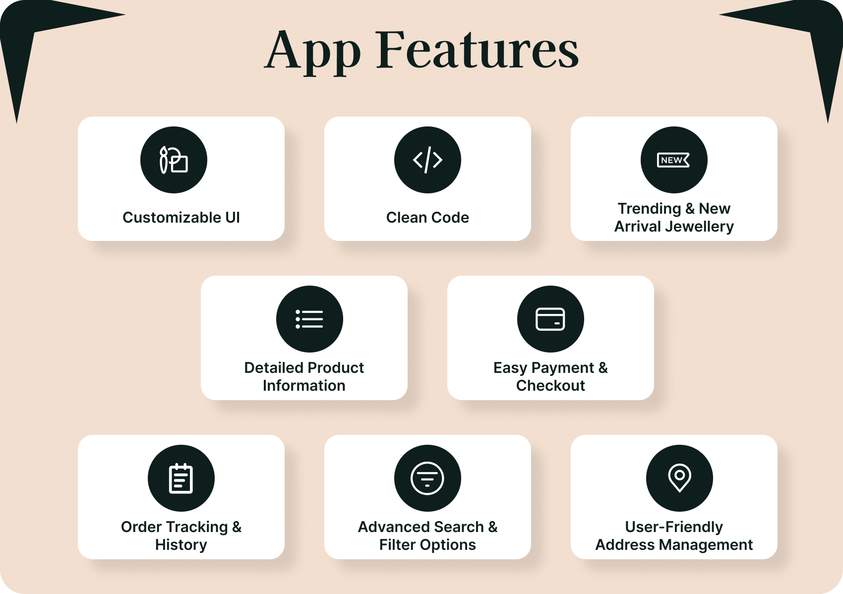 Golden-Glitz – eCommerce App for Jewelry Shop – Flutter Mobile App Template | Android & iOS ...