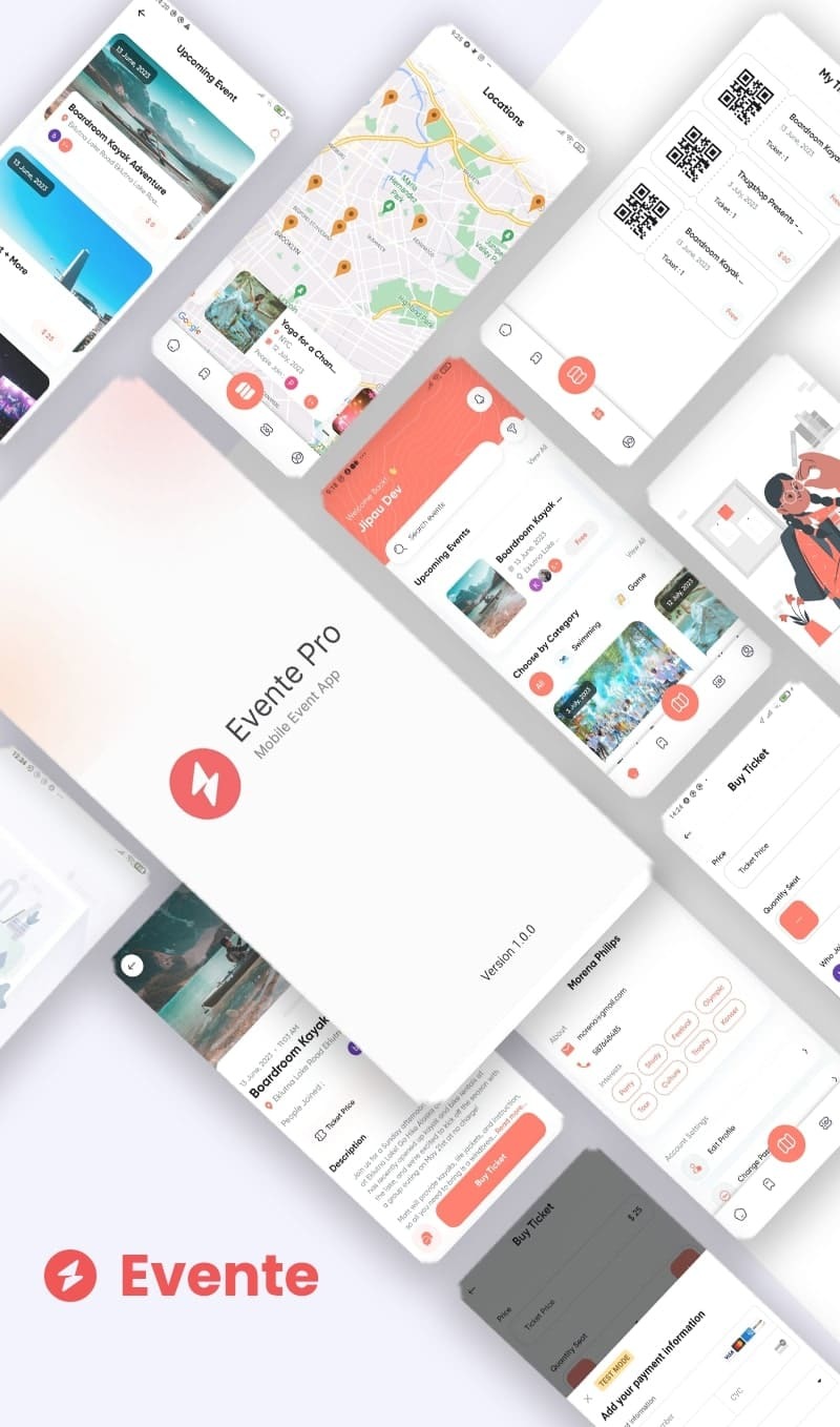 Flutter Event App with Ticketing Event Admin – Buy Apps, Themes, UI ...